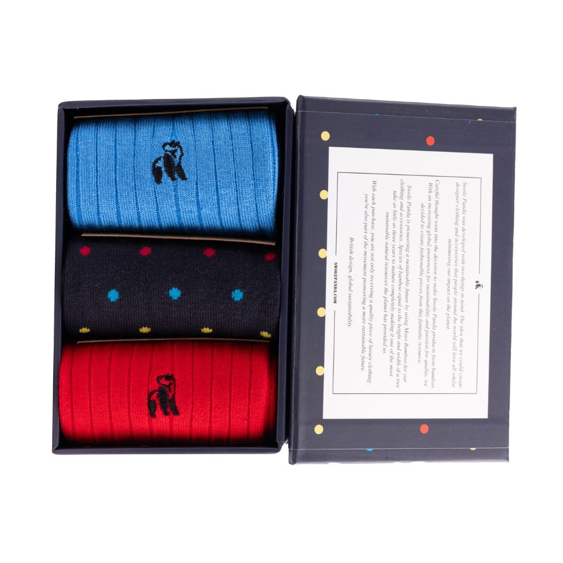 Multi Spot Sock Box - 3 Pairs Bamboo Socks — Roxtons